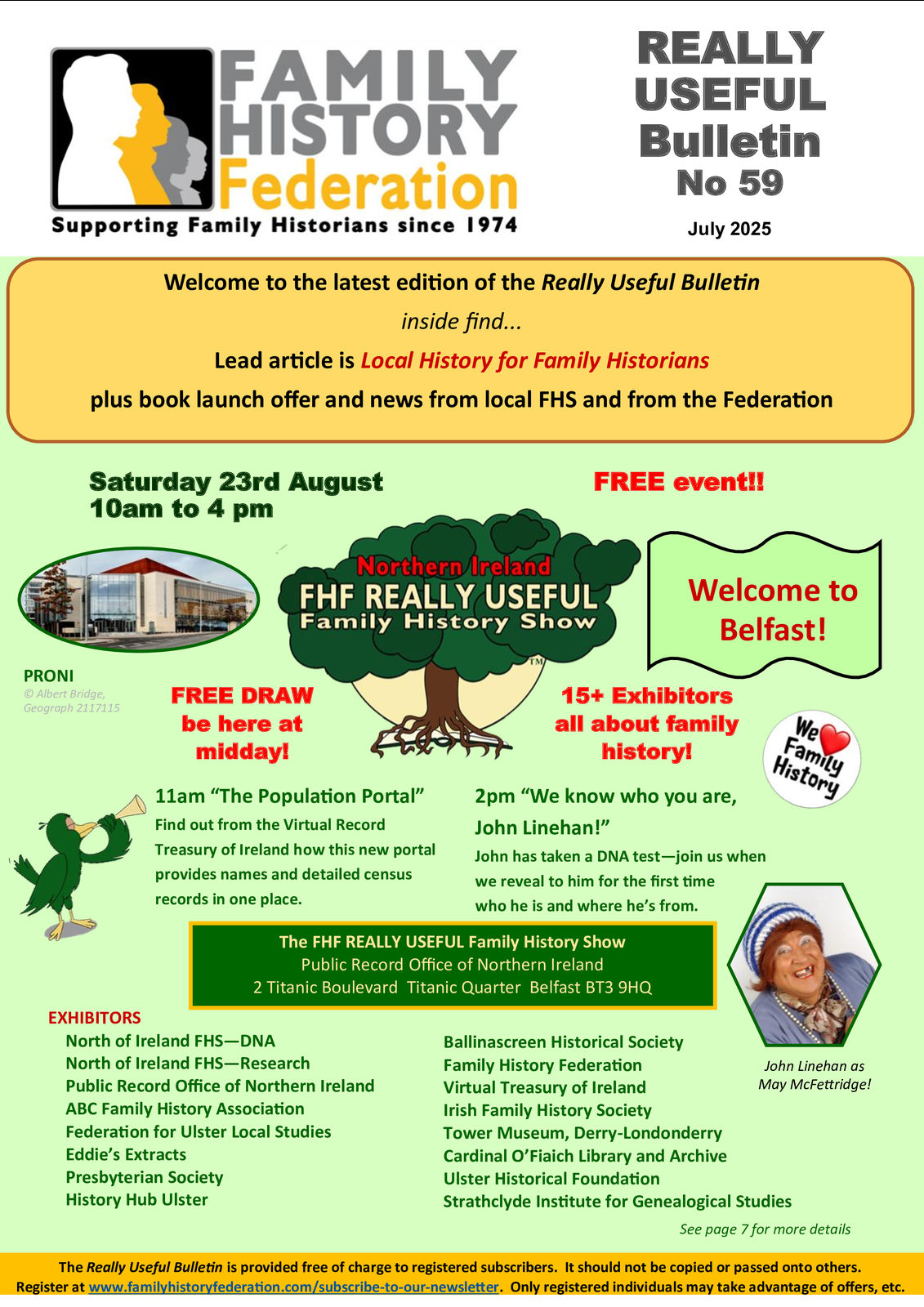 Really Useful Bulletins | Explore Your Genealogy