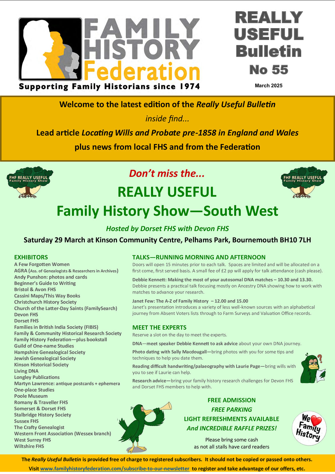 Really Useful Bulletins | Explore Your Genealogy