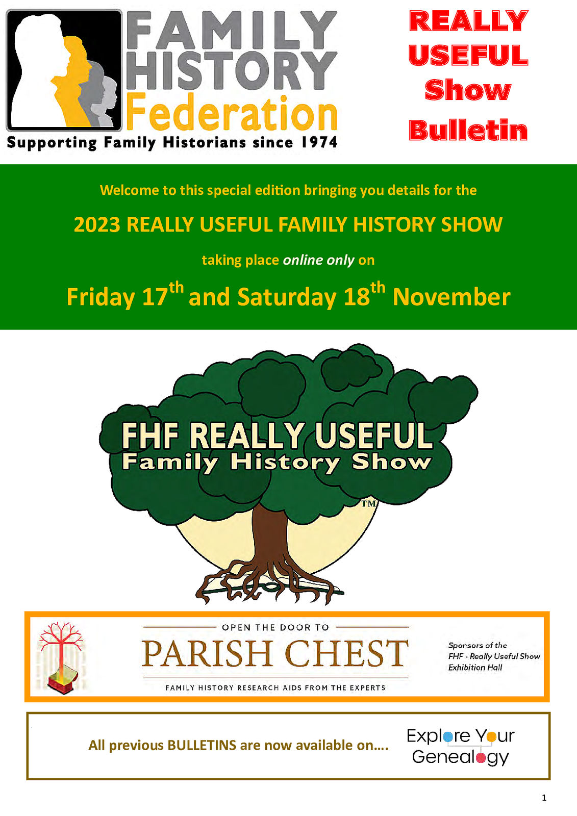 Really Useful Bulletins | Explore Your Genealogy
