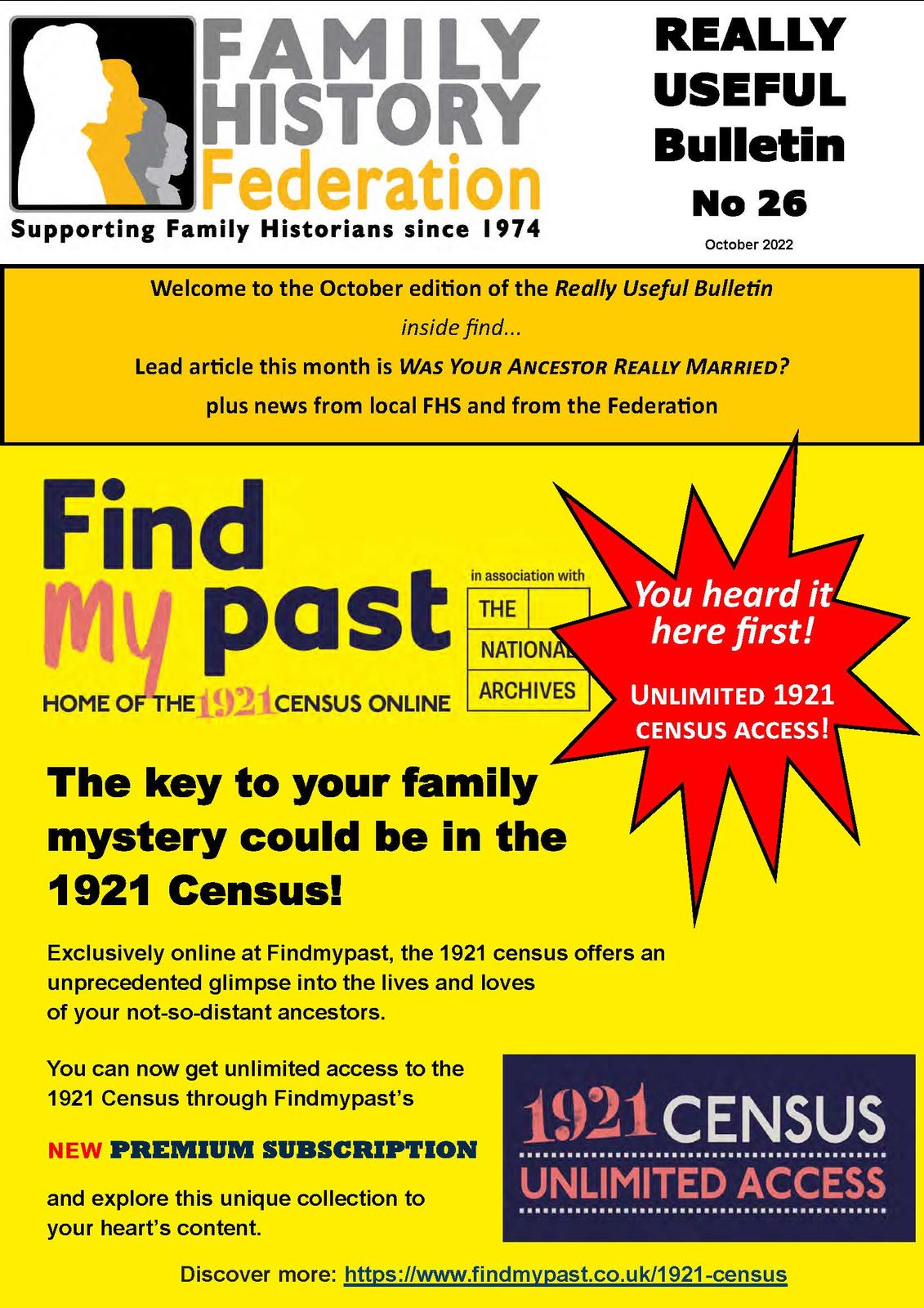 Really Useful Bulletins | Explore Your Genealogy