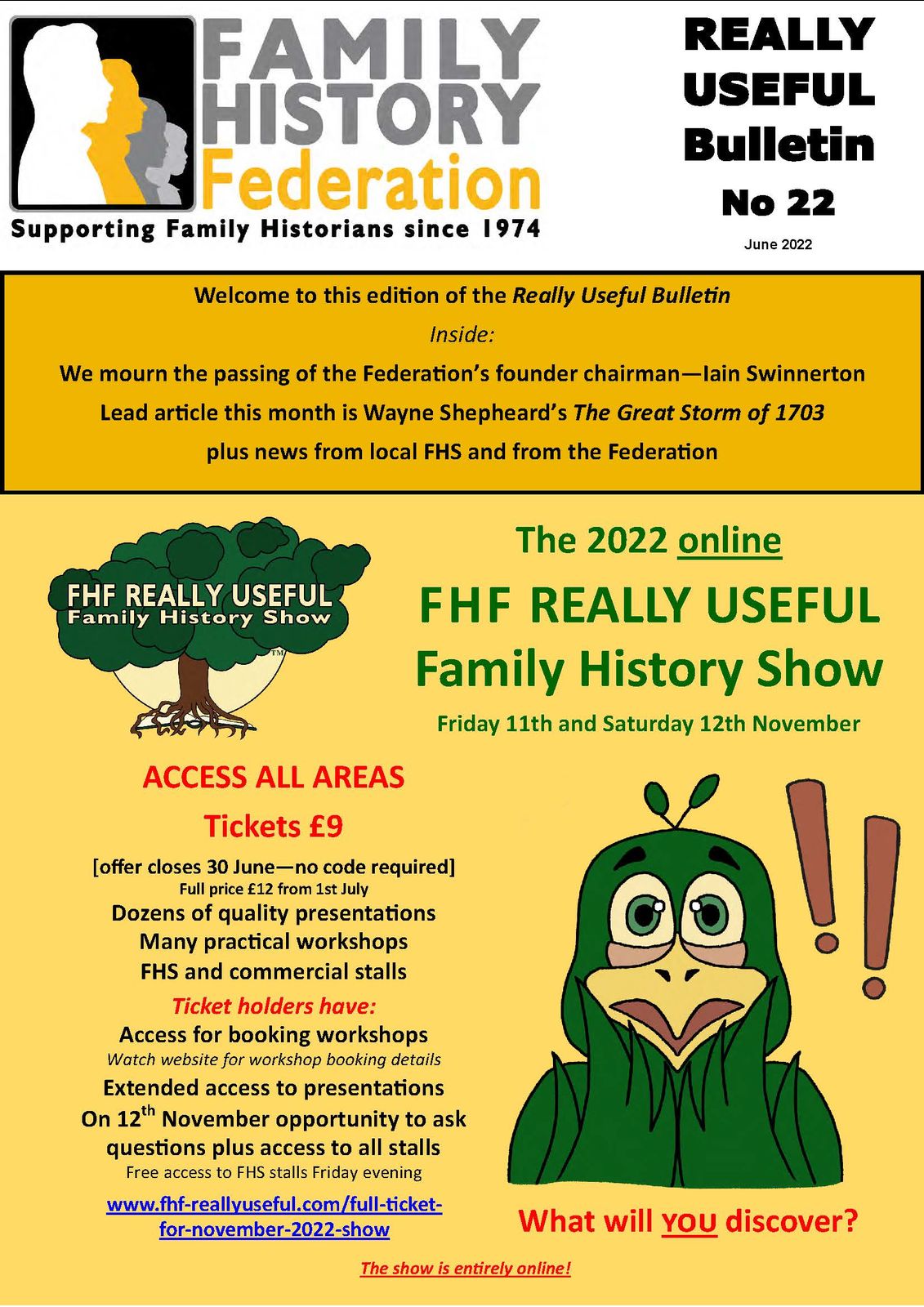 Really Useful Bulletins | Explore Your Genealogy