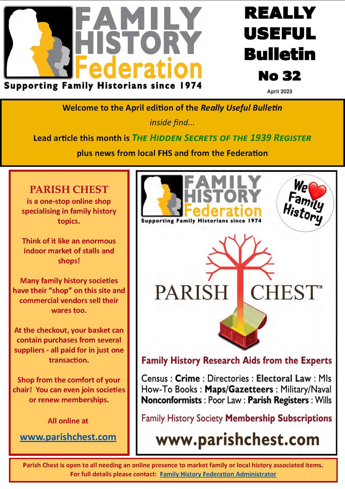 Really Useful Bulletins | Explore Your Genealogy